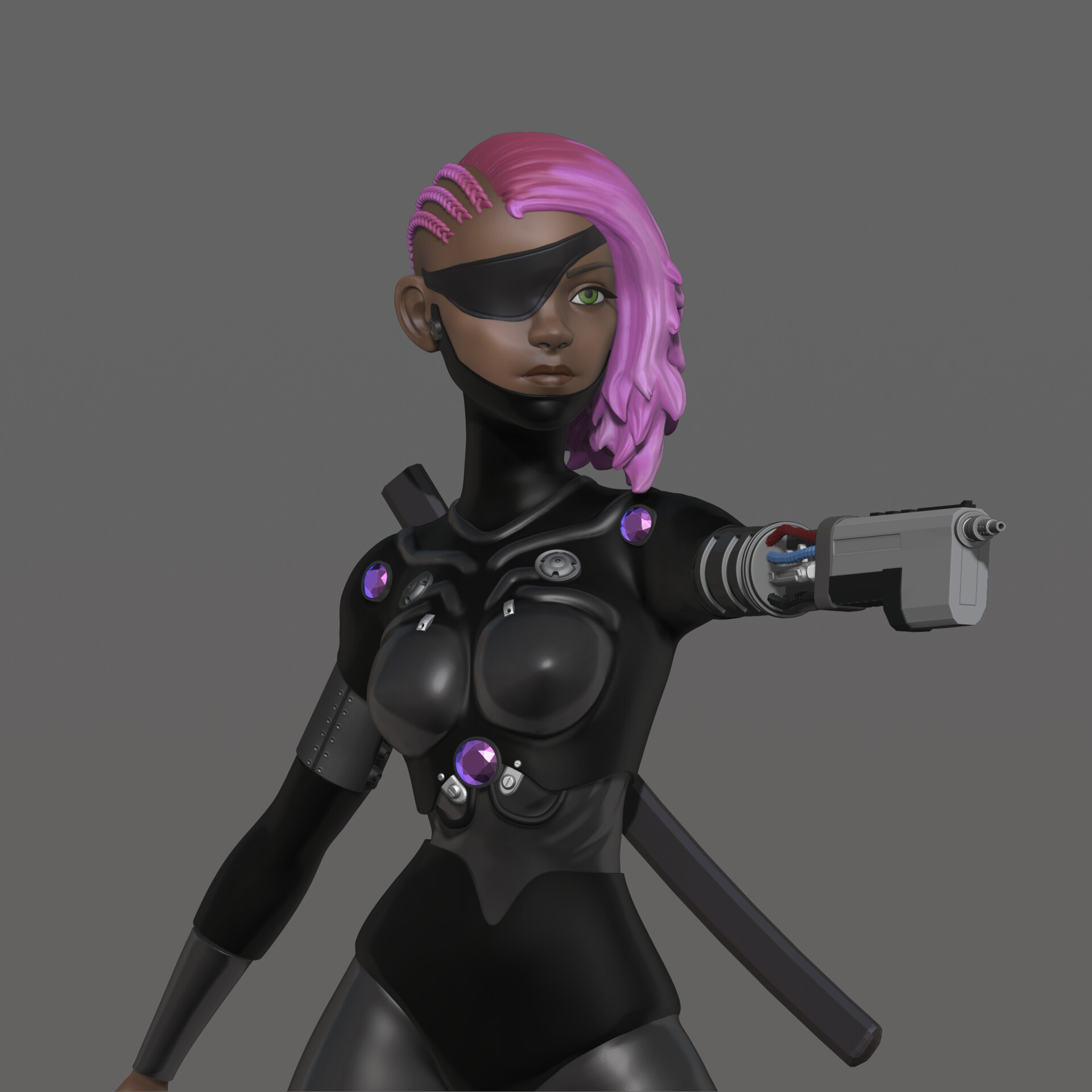 Artstation Cyborg Girl