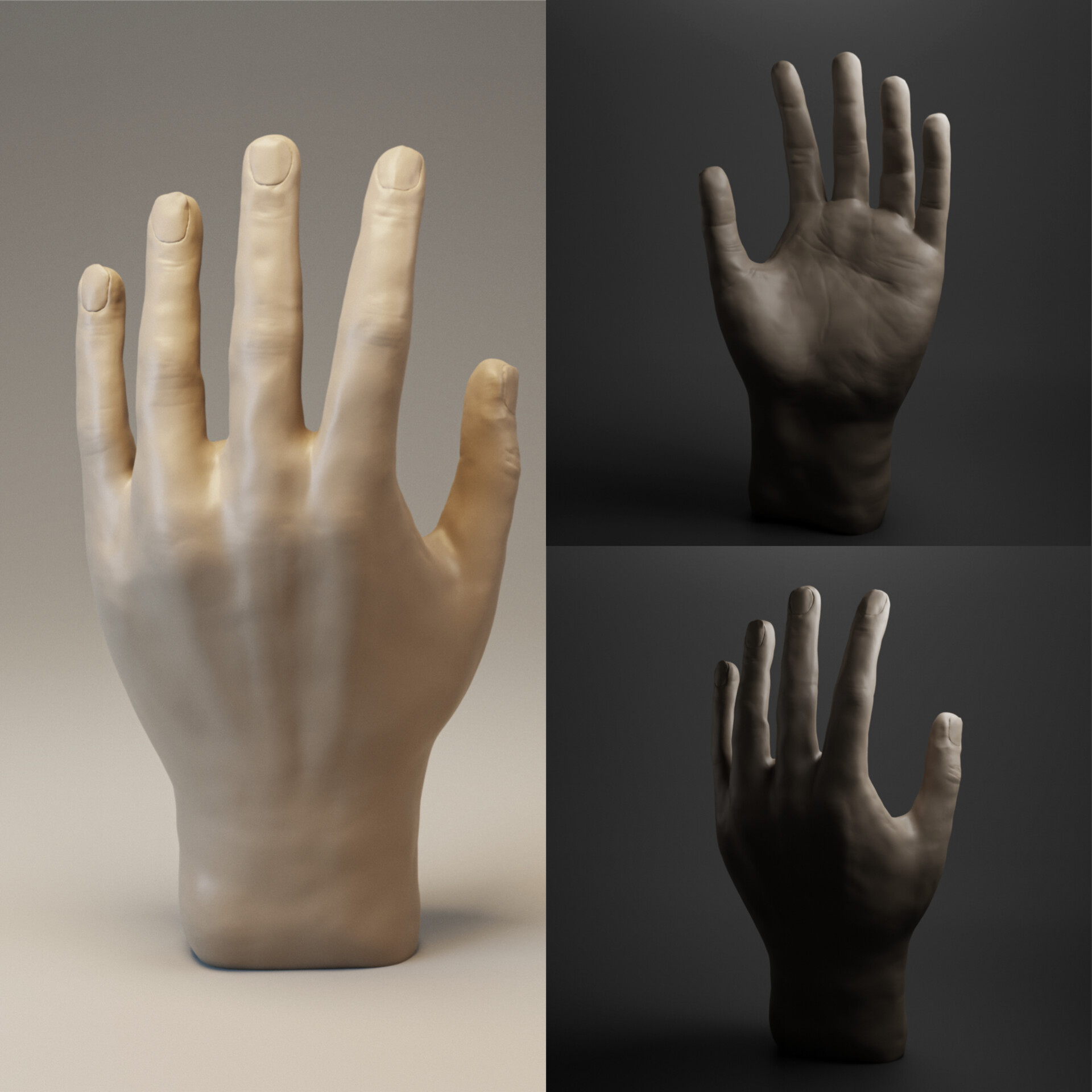ArtStation - Hand Practice Sculpt