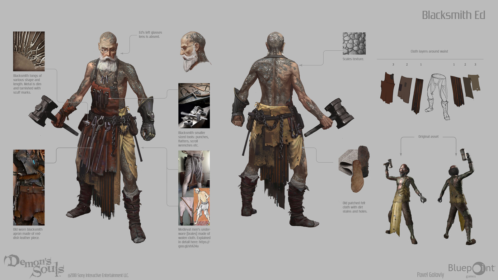 Pavel Golovii - Demon's Souls - Blacksmith Ed Concept