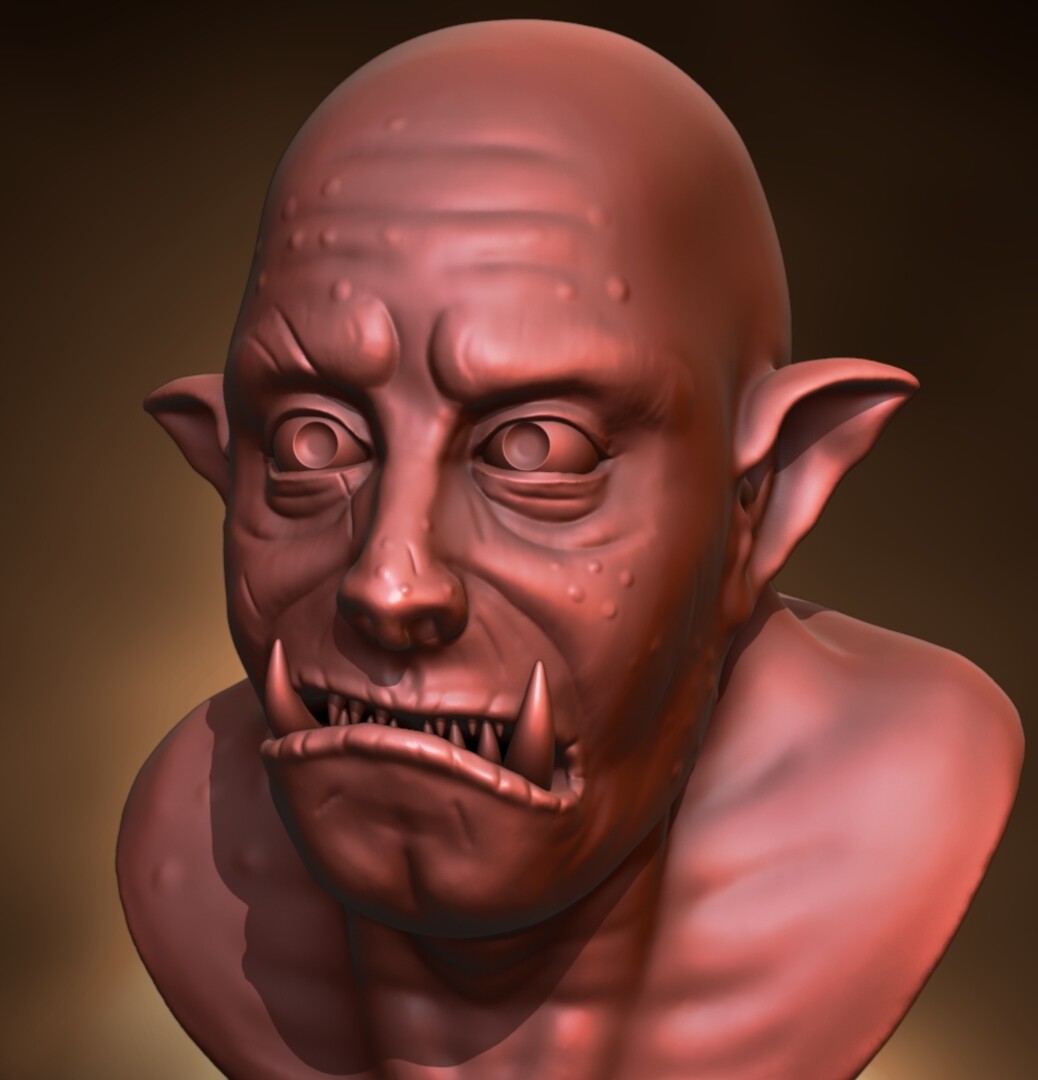 Ryan King - Sculpting an Orc Head In Blender (Beginner Tutorial)