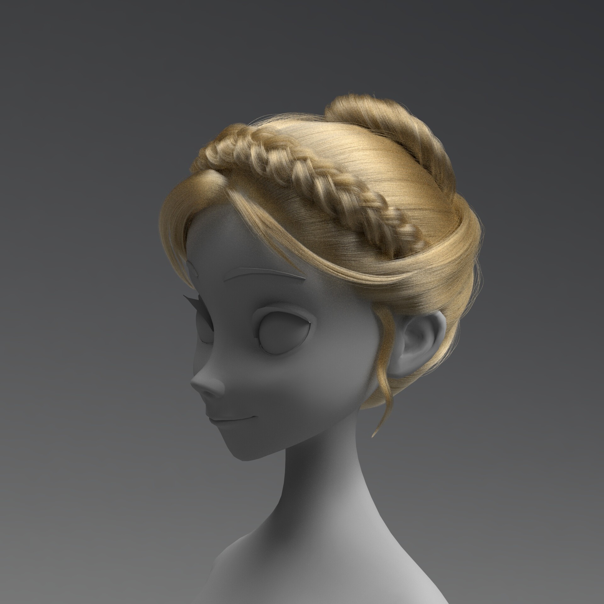 ArtStation - Princess Hairstyle