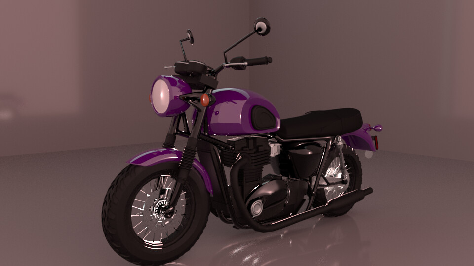 ArtStation - Motorcycle 3D Model