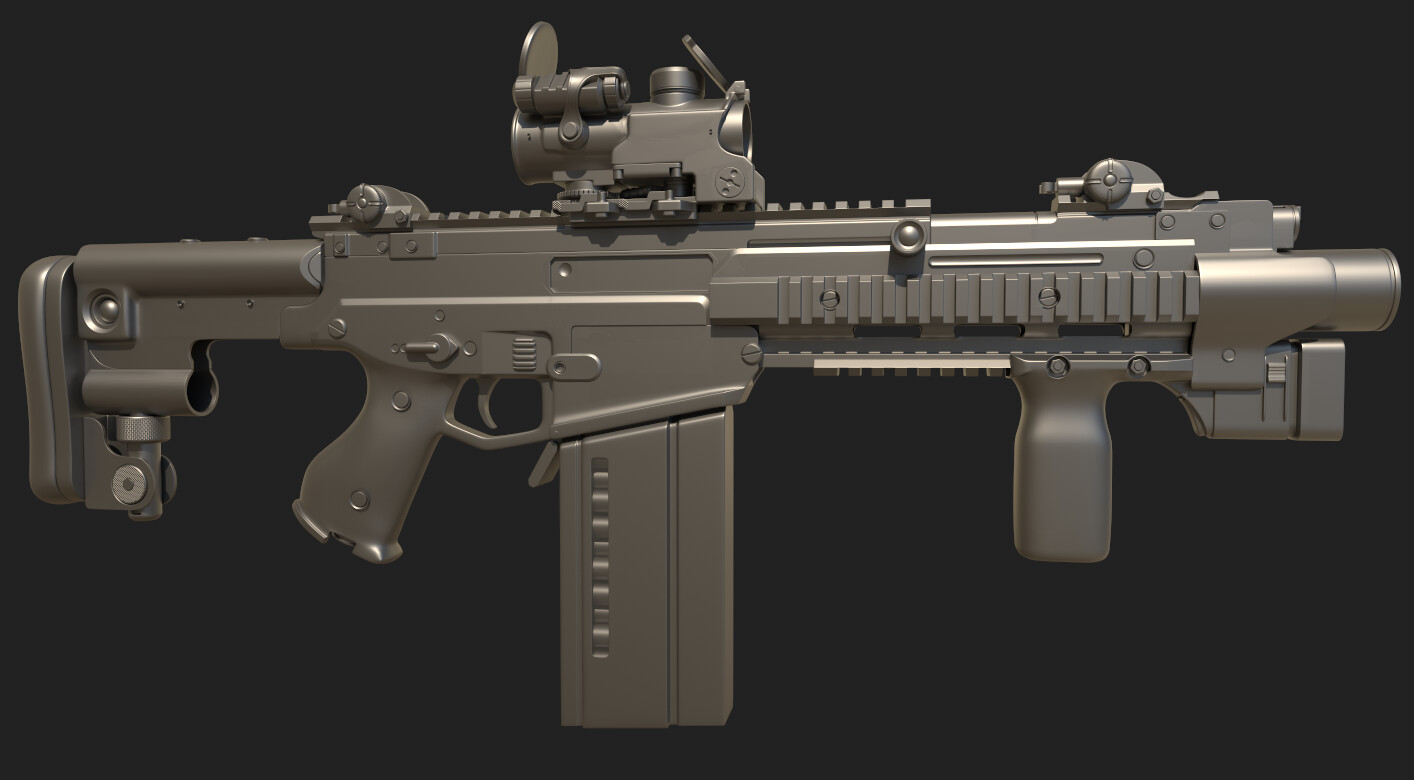 Shaun Mackey - Modular Rifle (high poly)