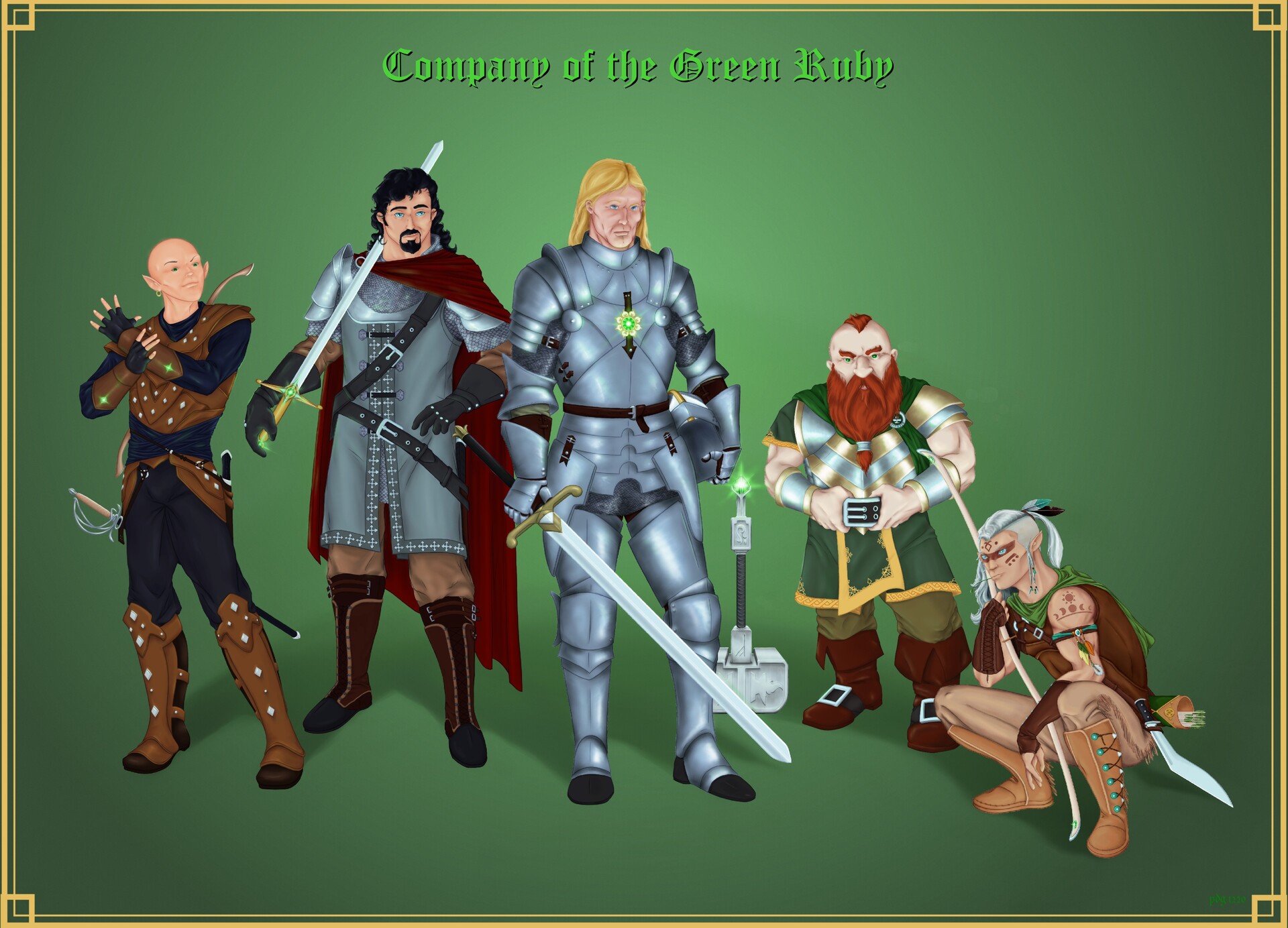 ArtStation - Company of the Green Ruby