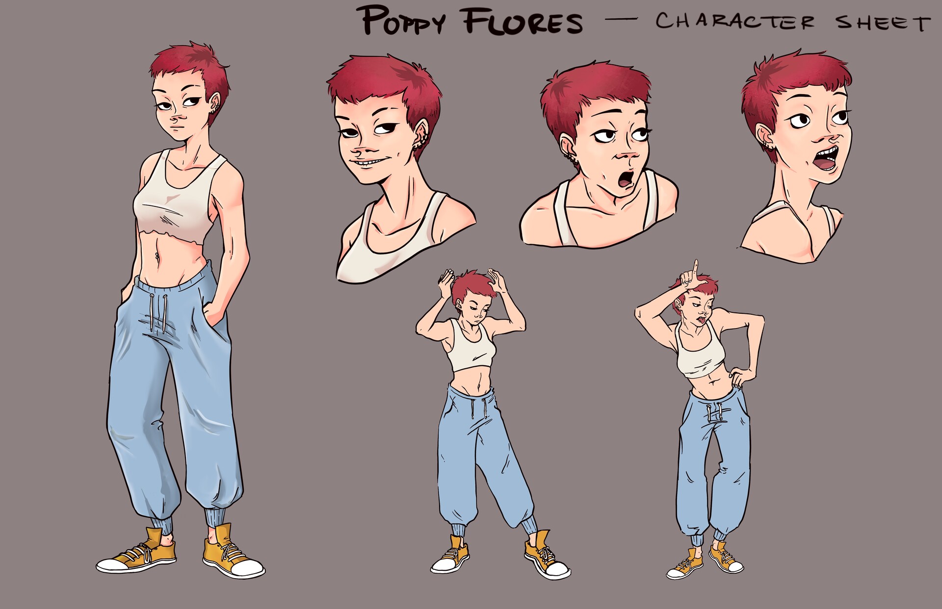 ArtStation - Poppy Character Sheet