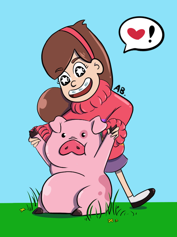 ArtStation - Mabel dancing with waddles.