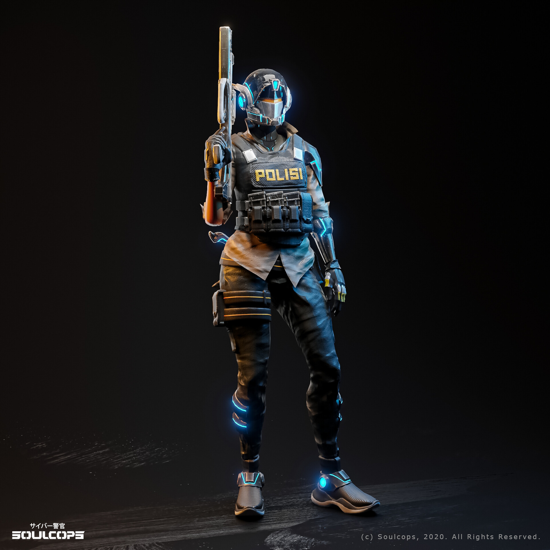 Fajrul FN - MIKO from Soulcops (3D Character Showcase)