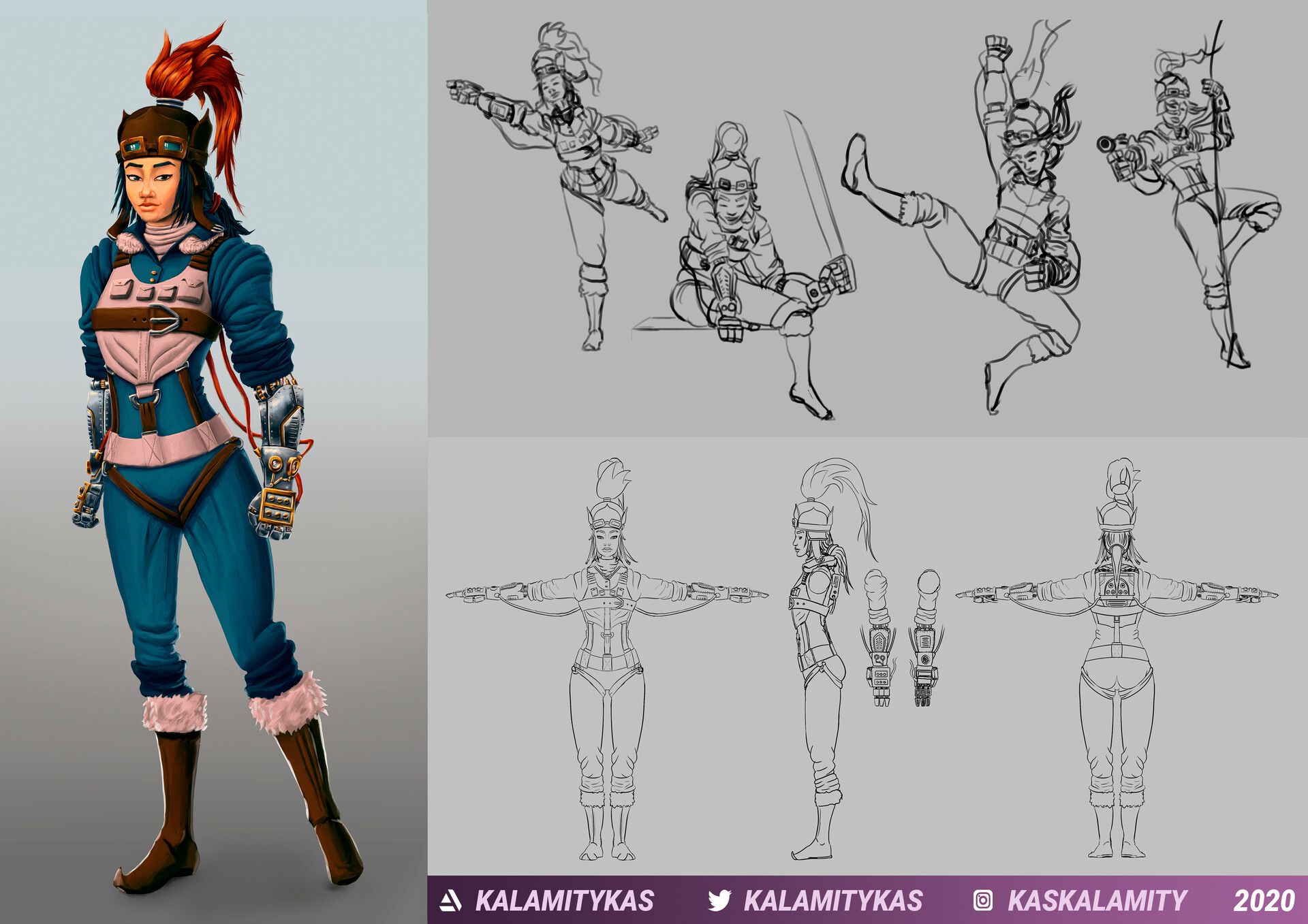 ArtStation - Character Concept: Dieselpunk Pilot
