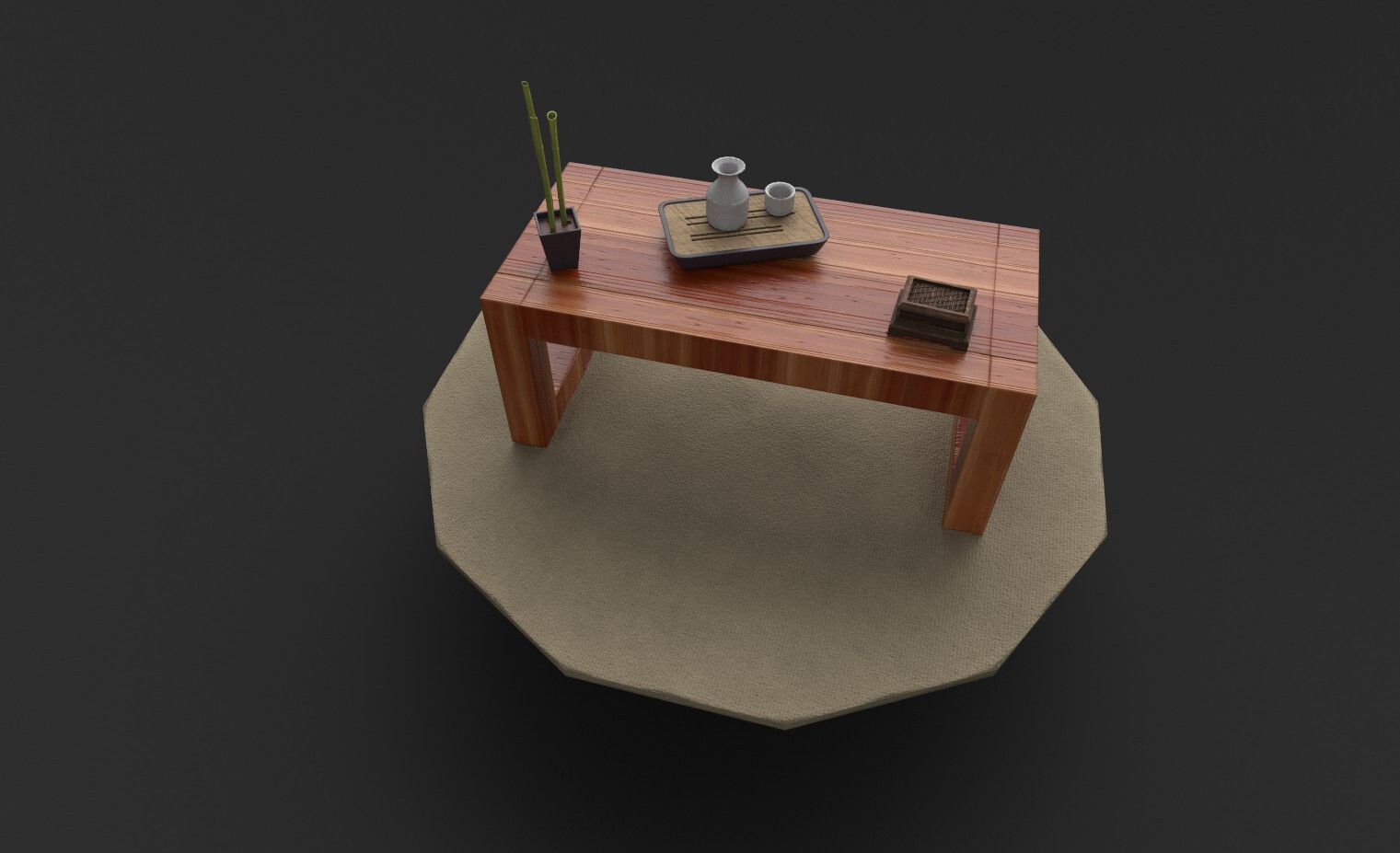 ArtStation - Modern japanese tea table