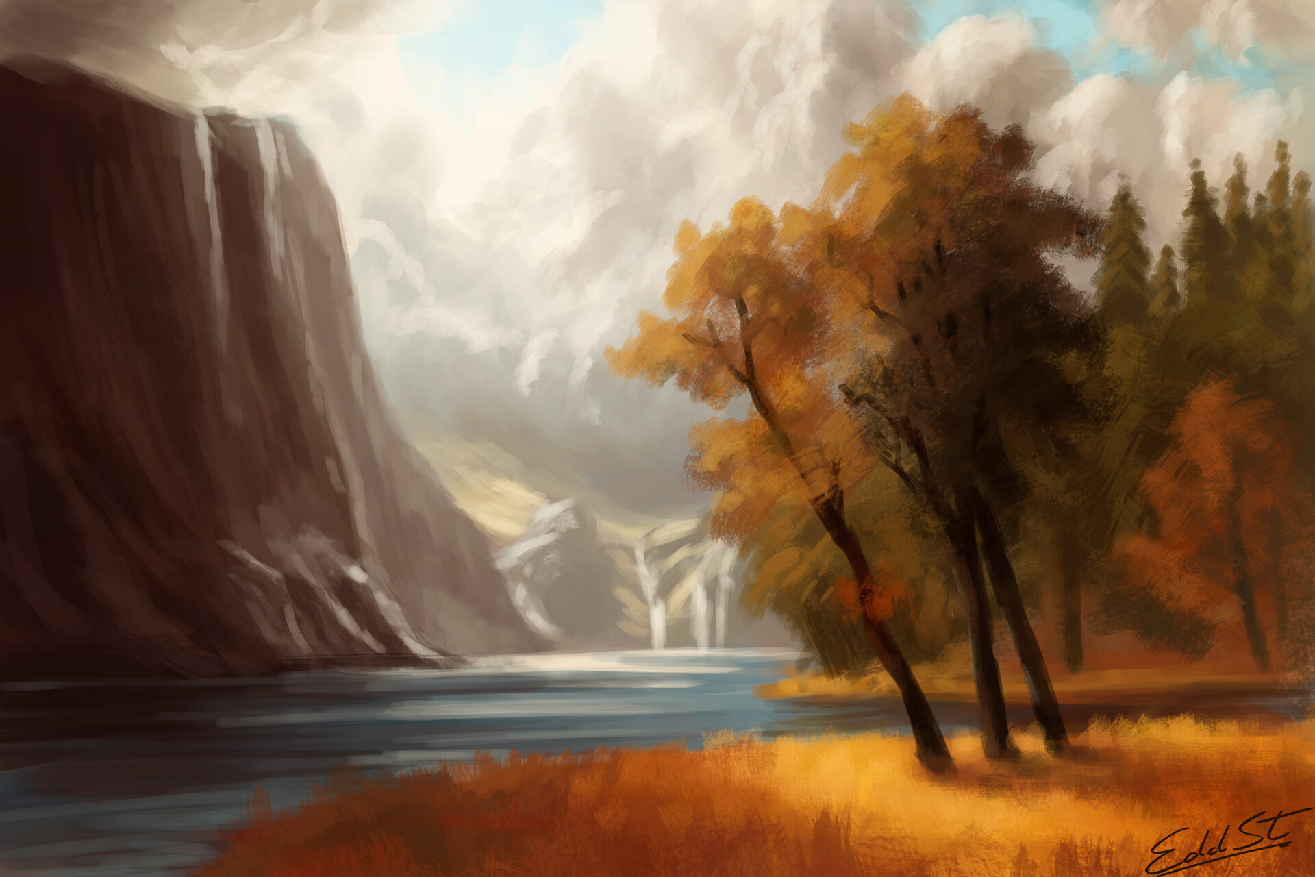 ArtStation - landscape study