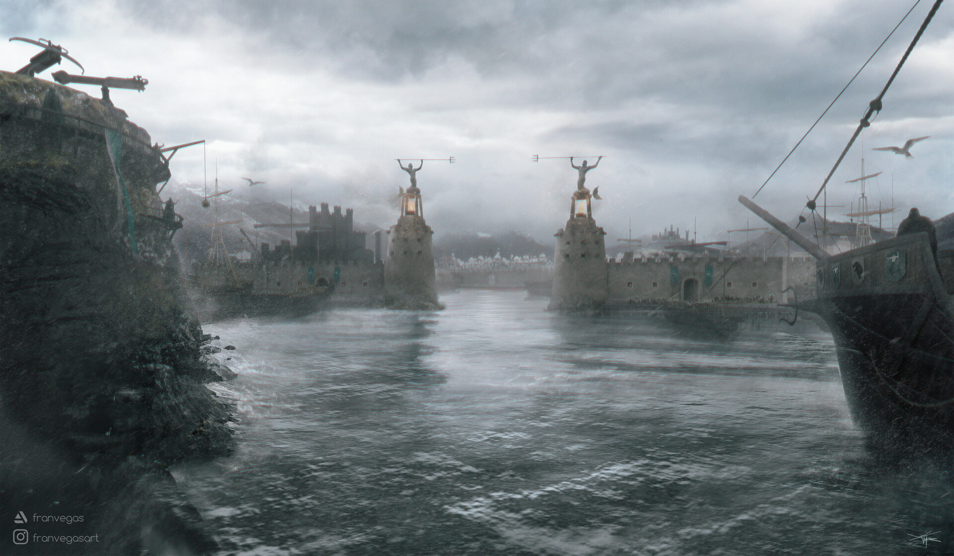 ArtStation - White Harbor concept art