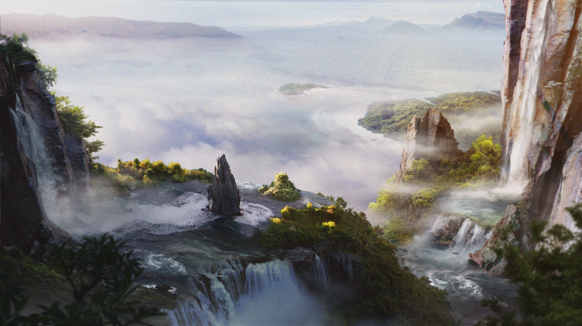 ZENG MENG - 《Magic Mountain》——Matte Painting Practice5