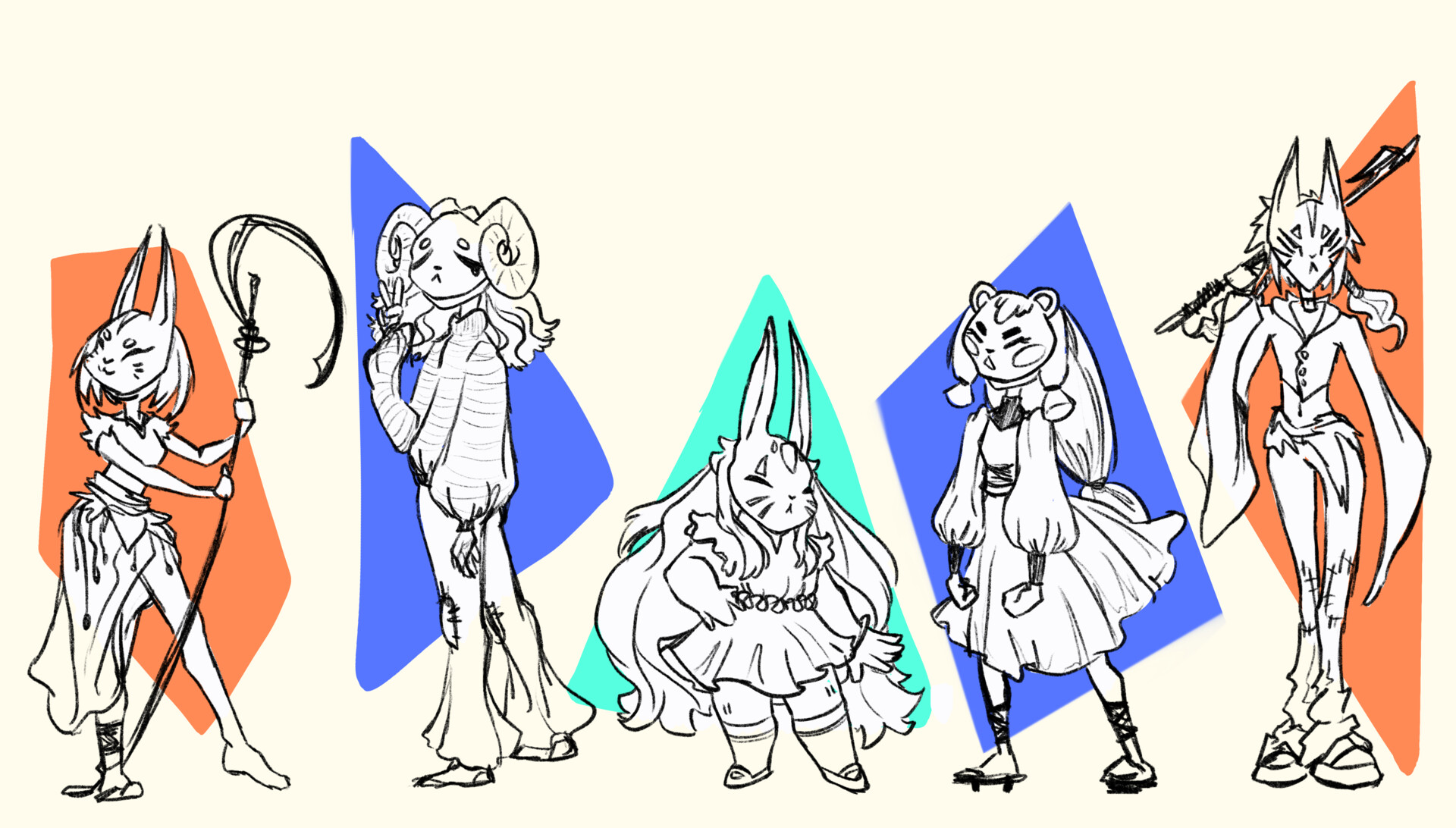 ArtStation - Masked Character Lineup