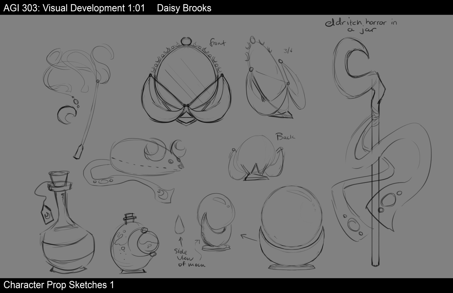 Grim Vestige - Visual Development, 2020 - Prop Design + Rendering