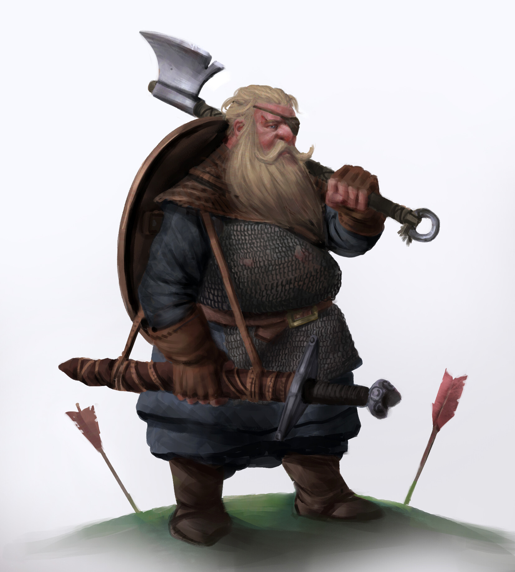 Dragonborn and Dwarf Fishing Together by Lyubava Blagodarnaya ...