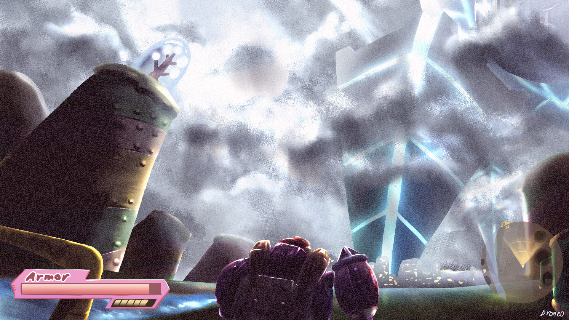 how to draw kirby planet robobot