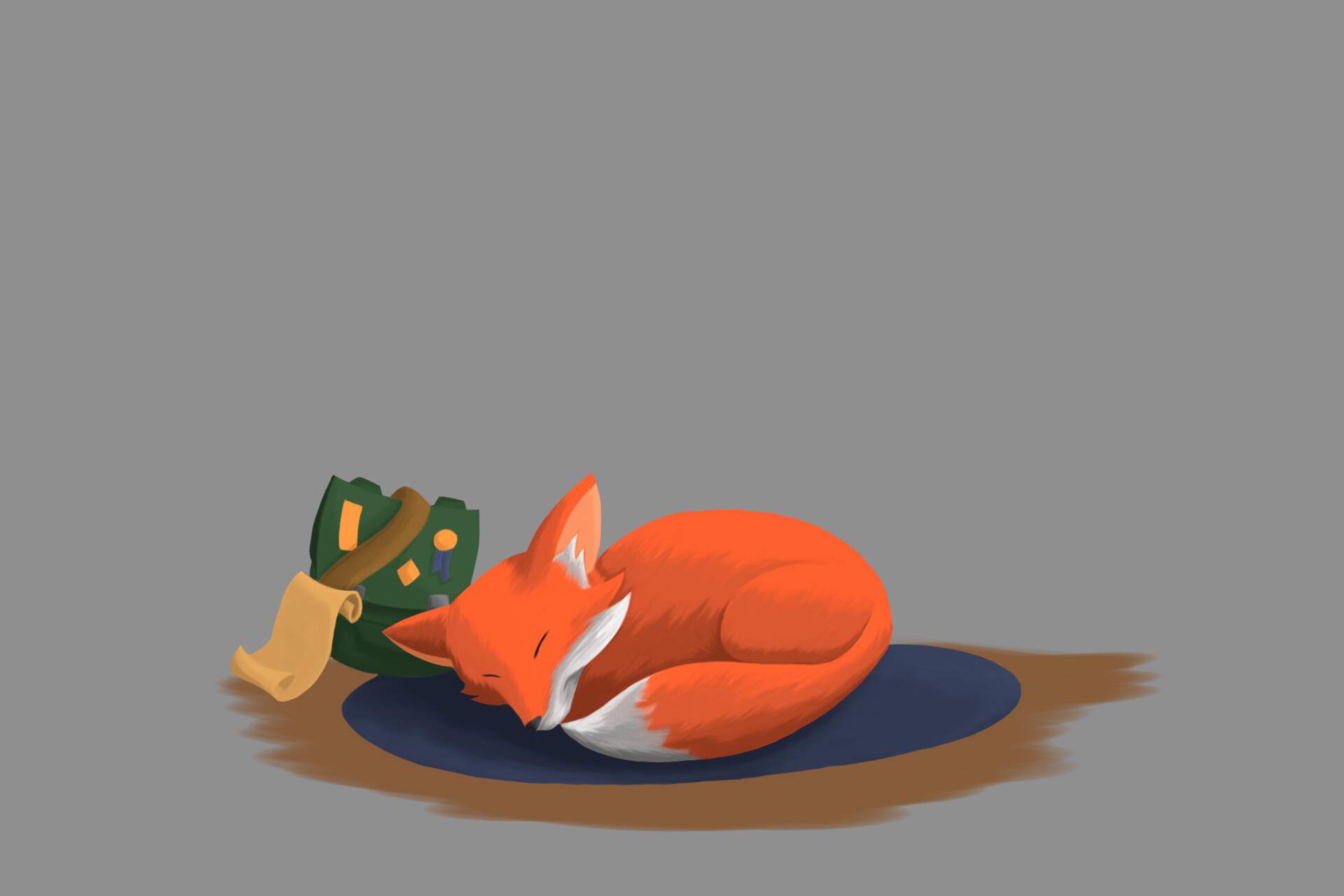 ArtStation - Sleeping Fox