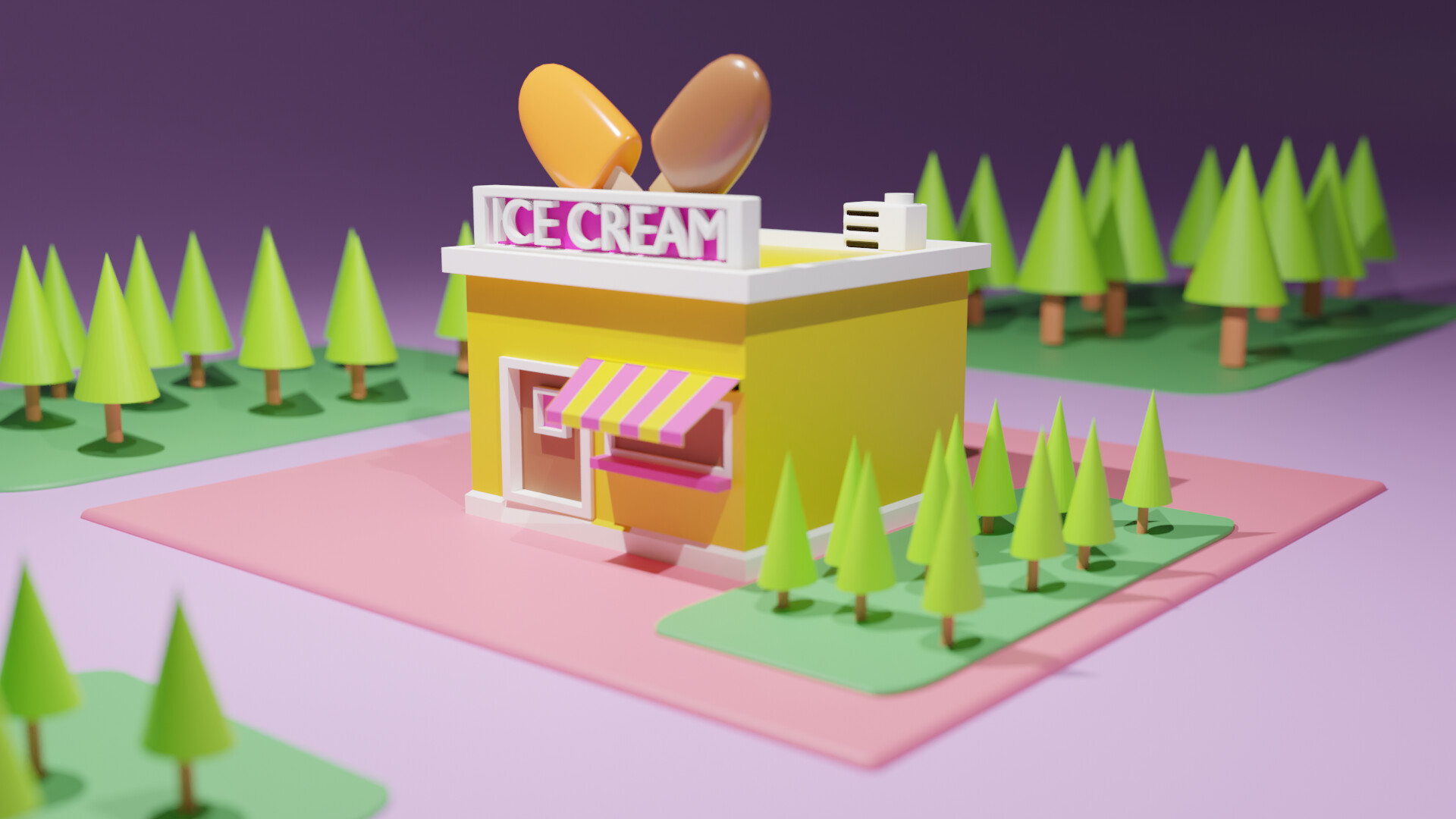 ArtStation - The Ice Cream shop