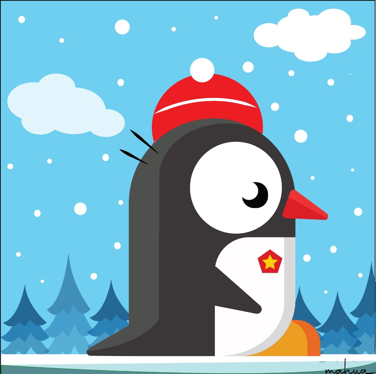 ArtStation - Pingu..vector illustration