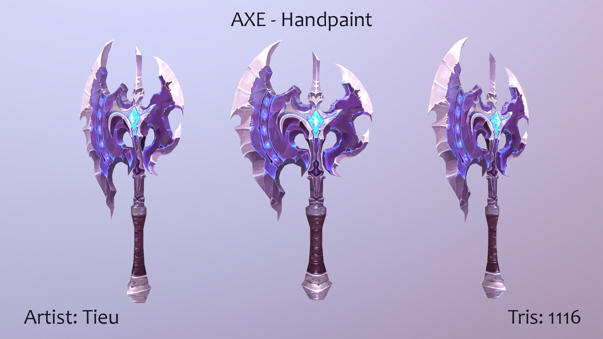 ArtStation - Axe handpaint study