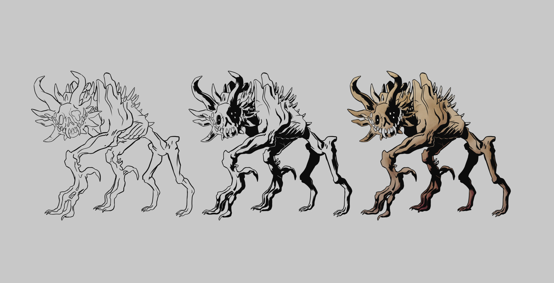 gothic monster drawing