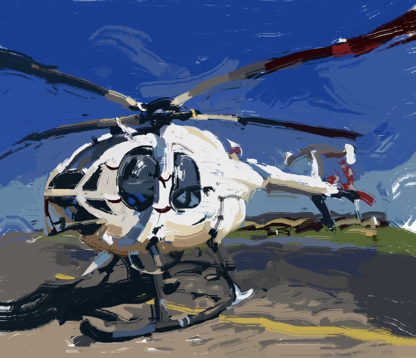 ArtStation - Helicopter painting timelapse