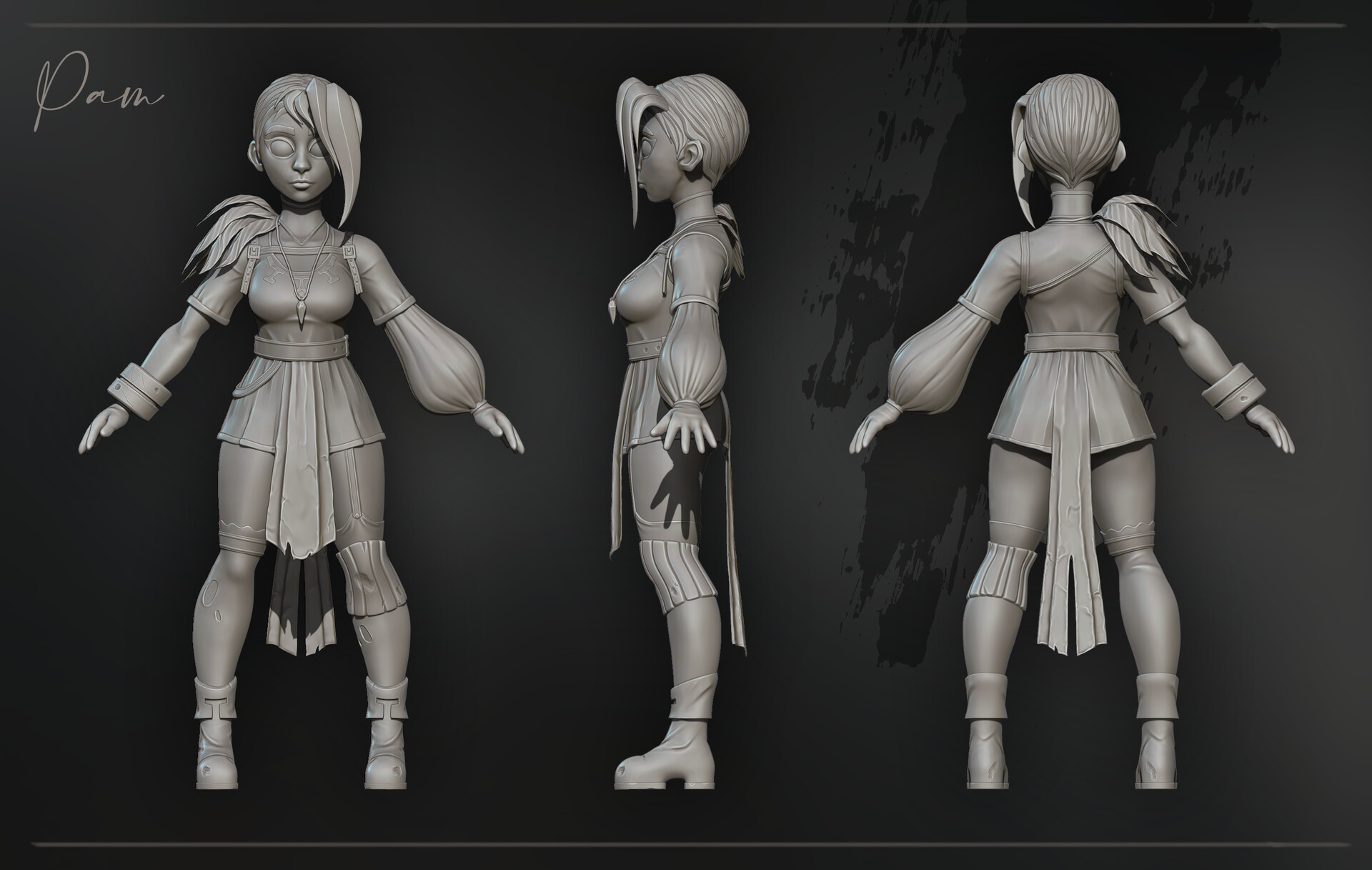 Alba Vidal - PAM, Character Sculpt