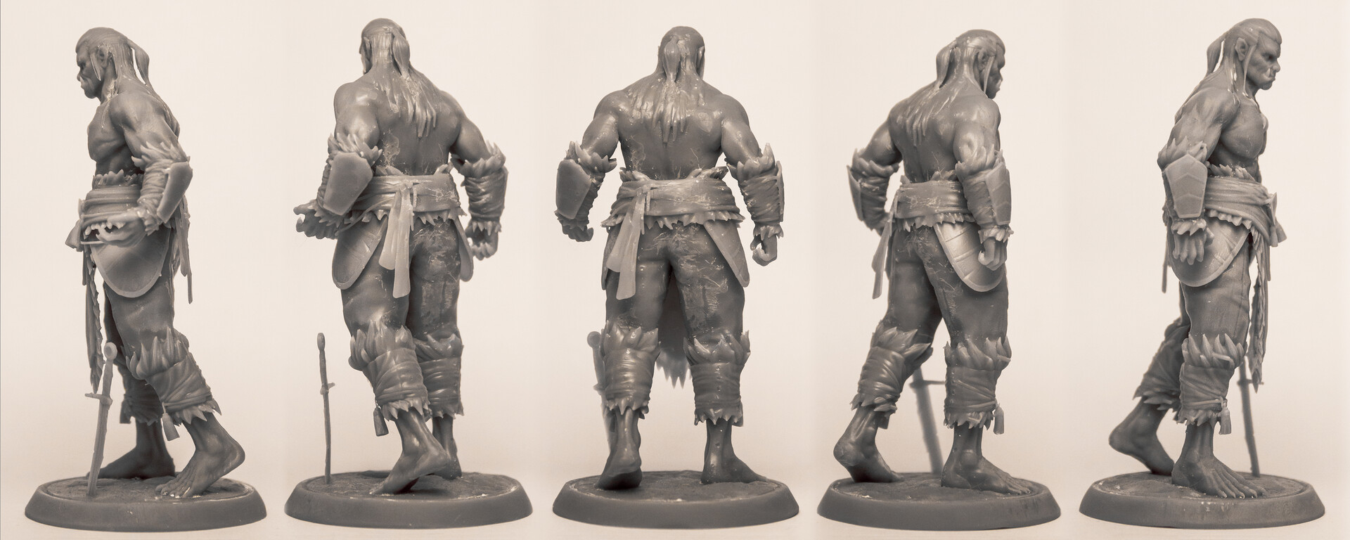 Half Orc Monk Miniature