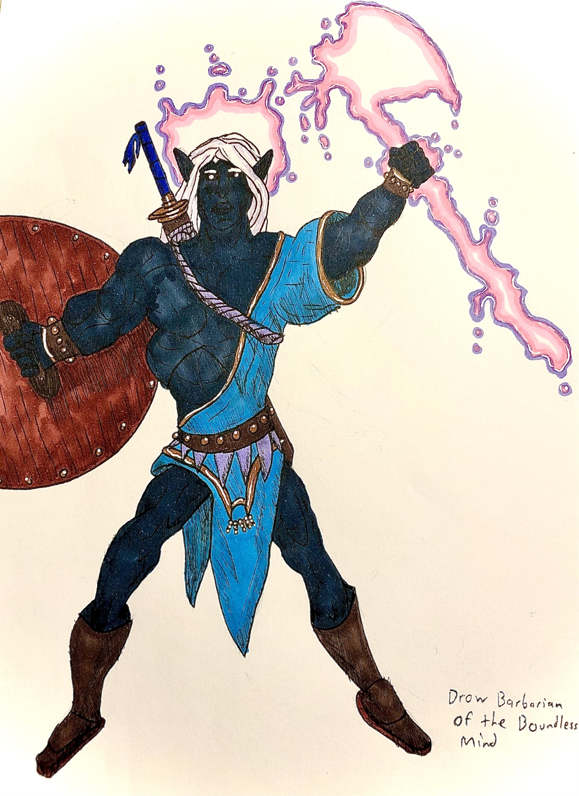 ArtStation - D&D Homebrew Barbarian Subclass: Path of the Boundless Mind