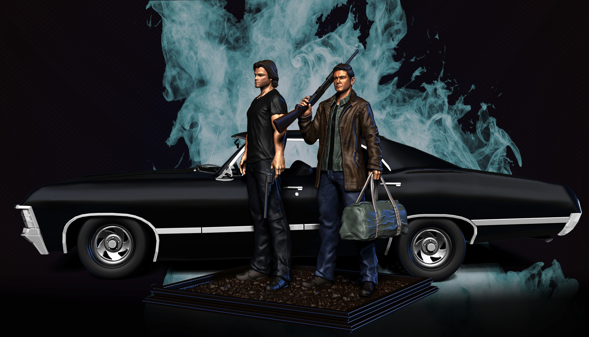 ArtStation - Supernatural - Dean and Sam