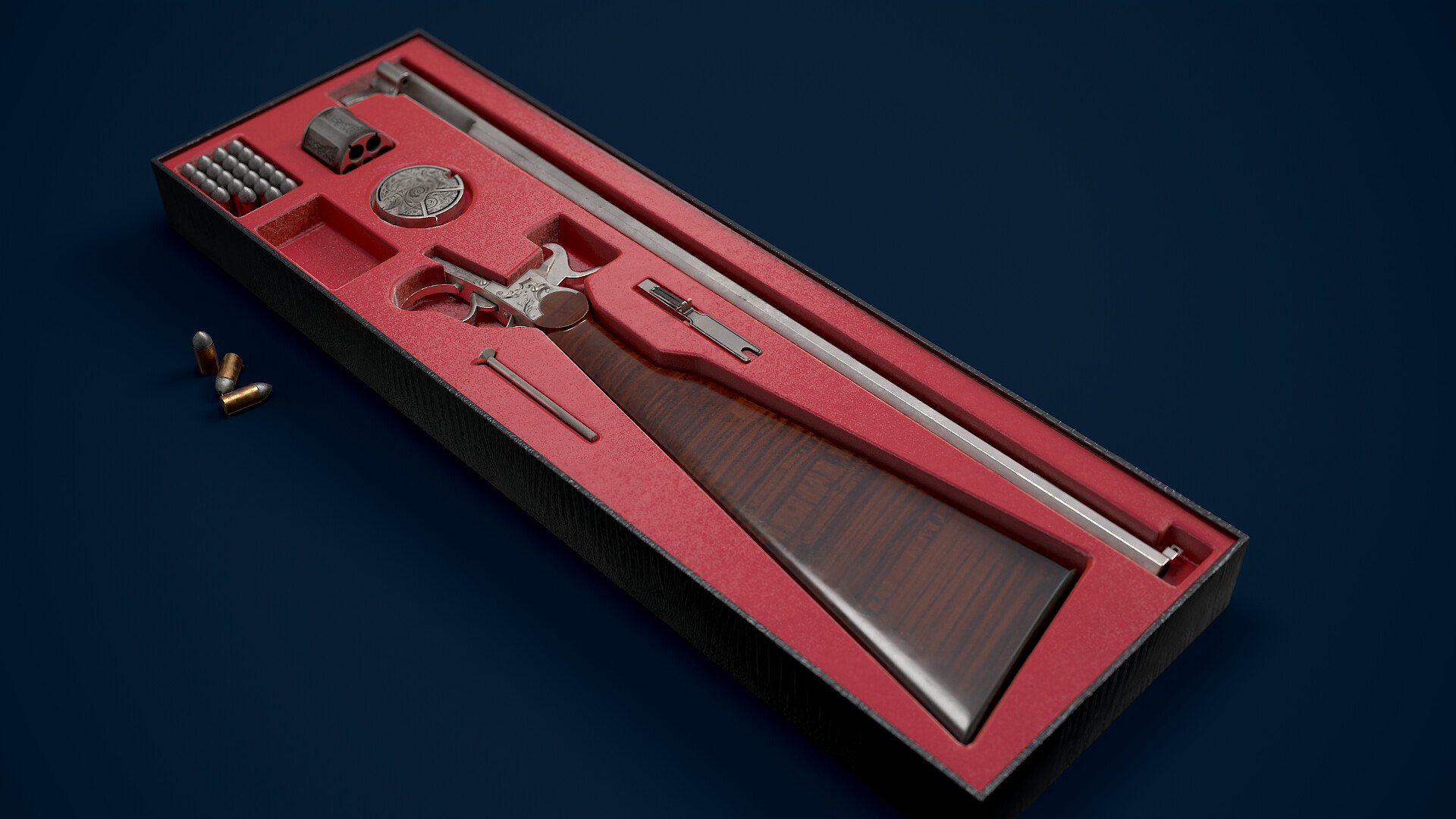 Mark Kassikhin - 15mm Belgian Pinfire Revolving Rifle