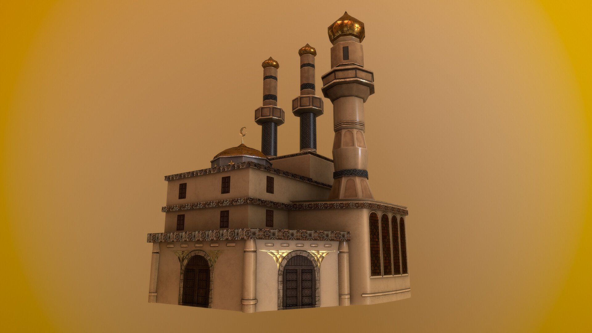 ArtStation - Mosque (Lowpoly Model)