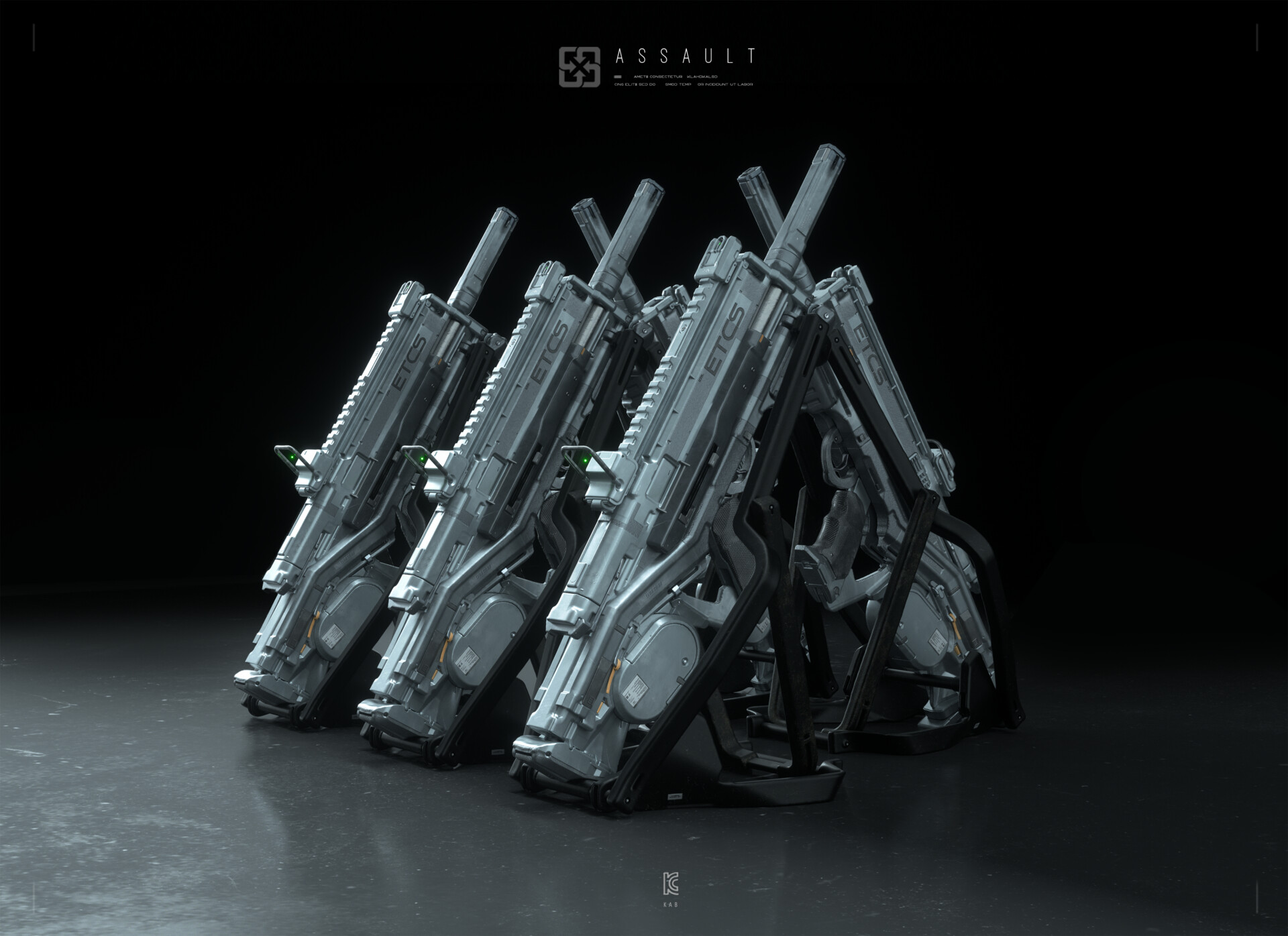 ArtStation - VR sculpting test -- Assault Rifle