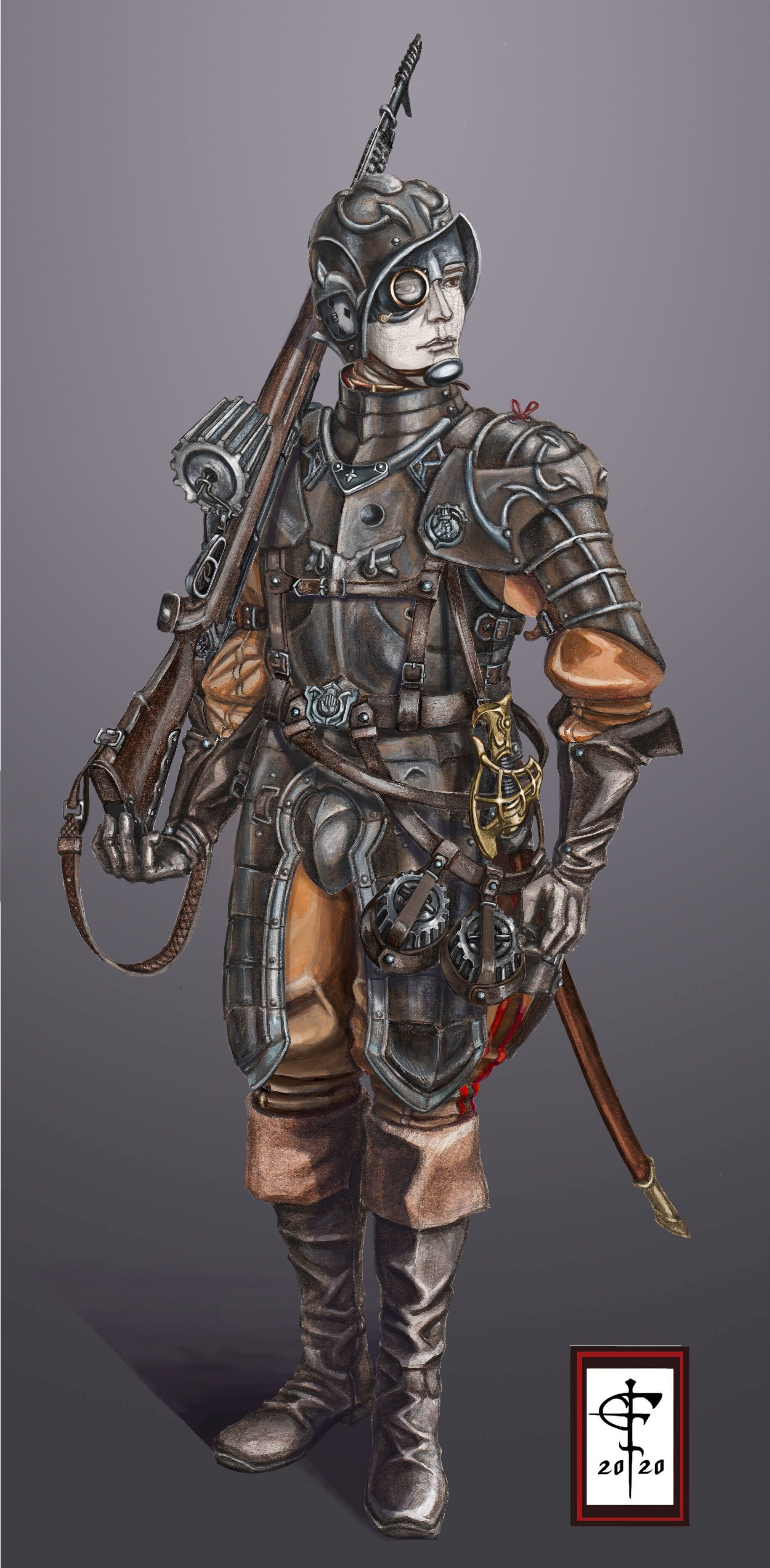 Steampunk Soldier Art