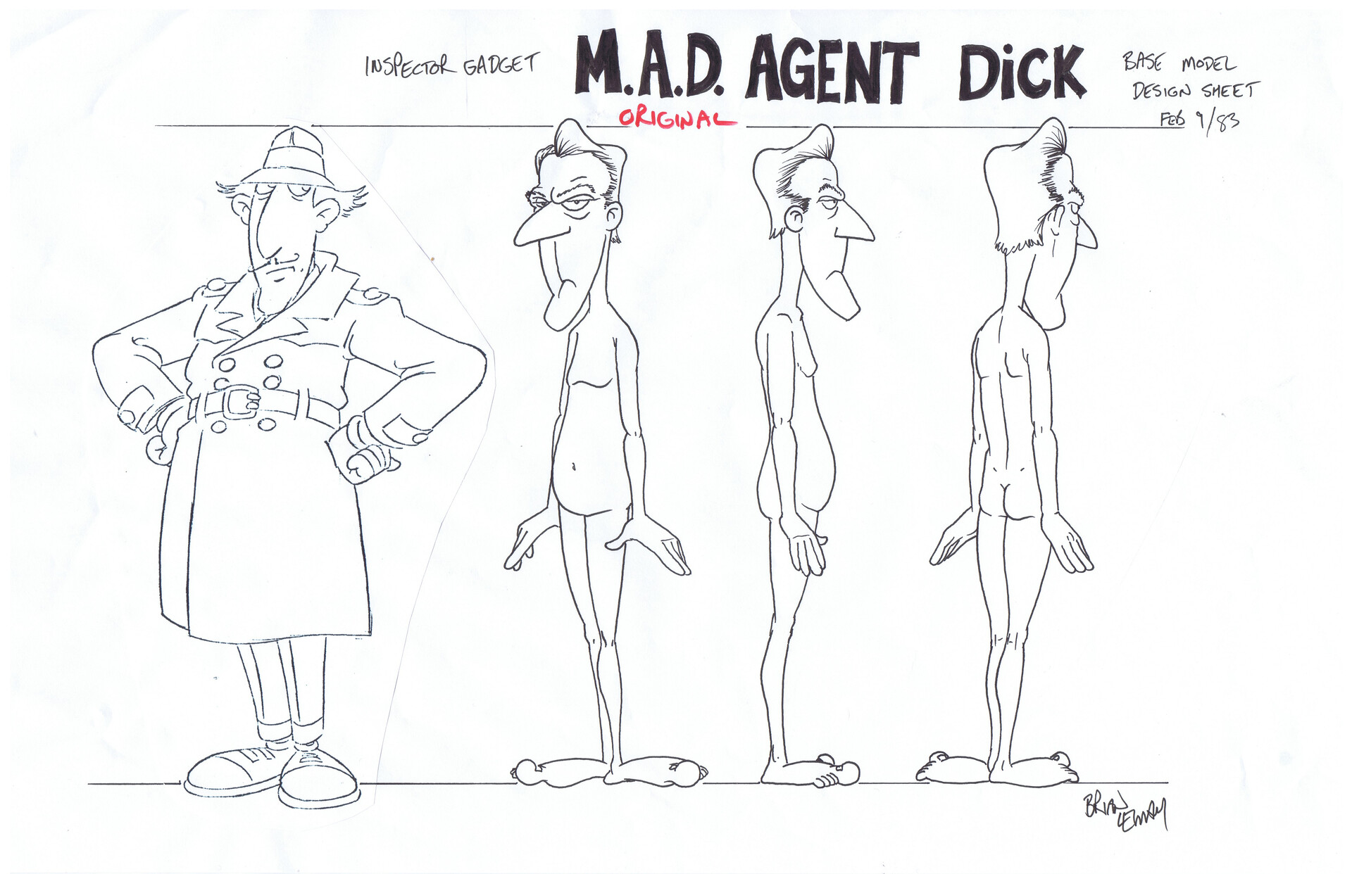 Brian Lemay - Inspector Gadget Character Designs