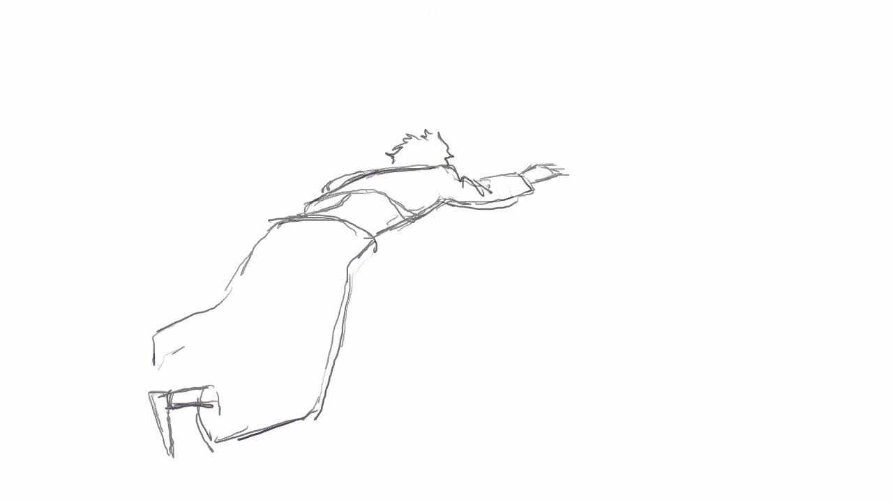 ArtStation - Flying man-animation practice