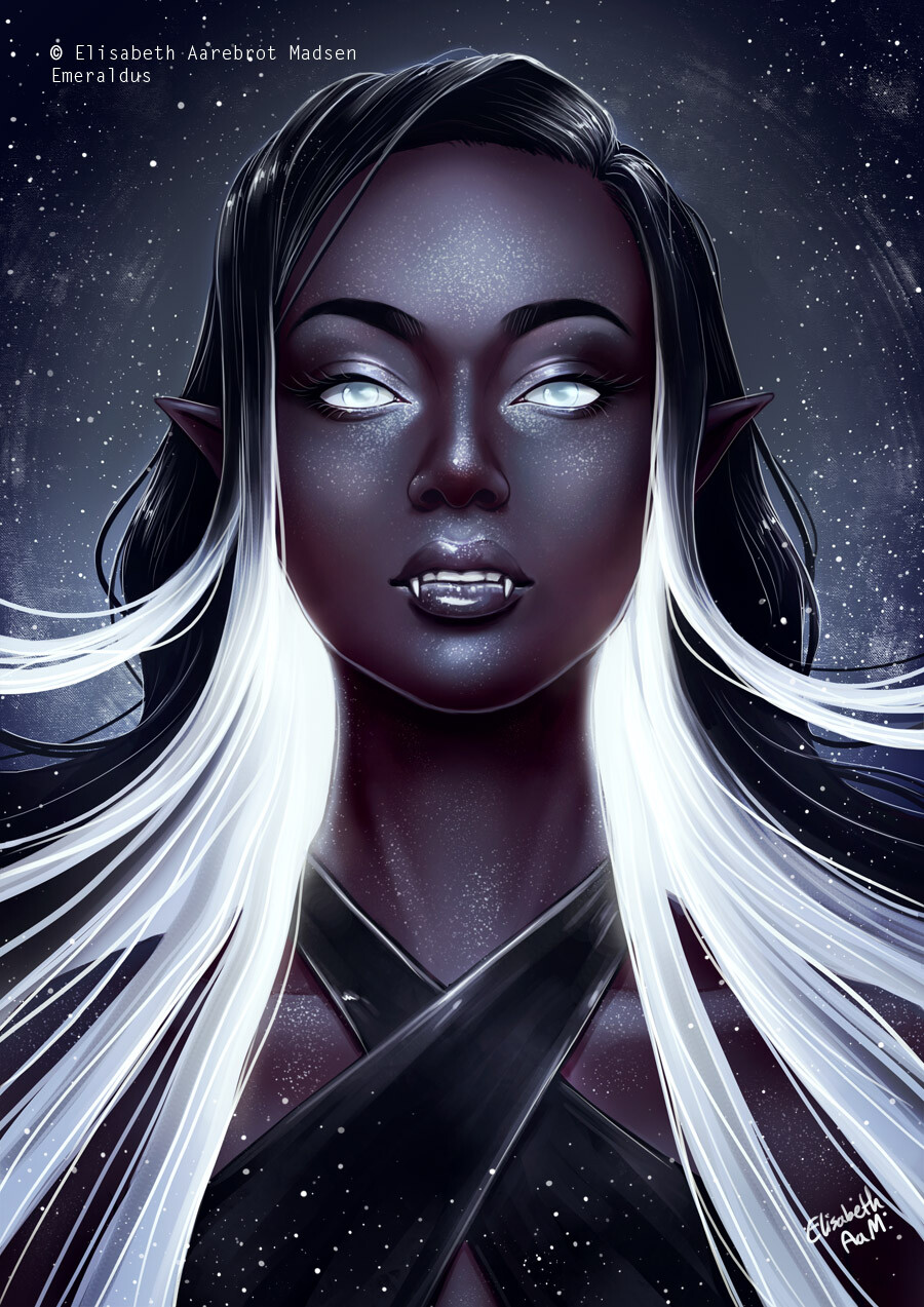 ArtStation - White Glowing Vampire