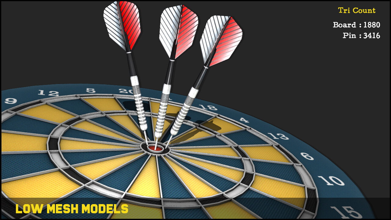 TGameAssets - Dart Game Assets 3D Pack