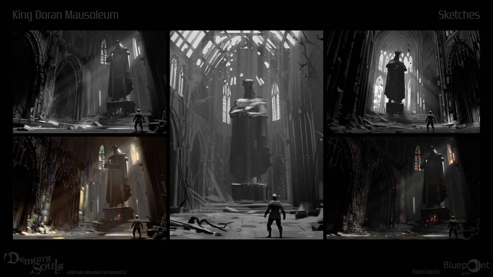 Pavel Golovii - Demon's Souls - King Doran Mausoleum Interior Concept