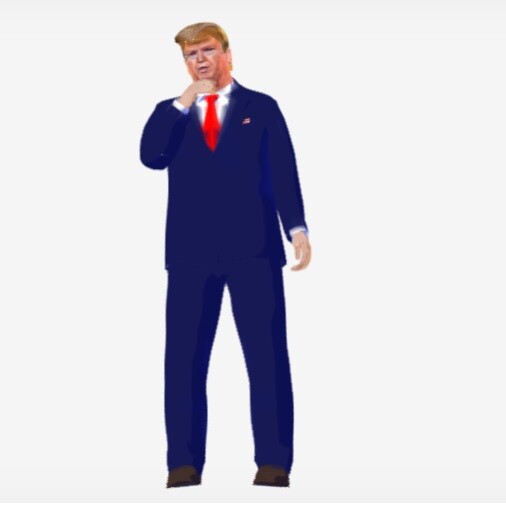 SINCOPYRIGTH 2 - Donald Trump - Model 3d