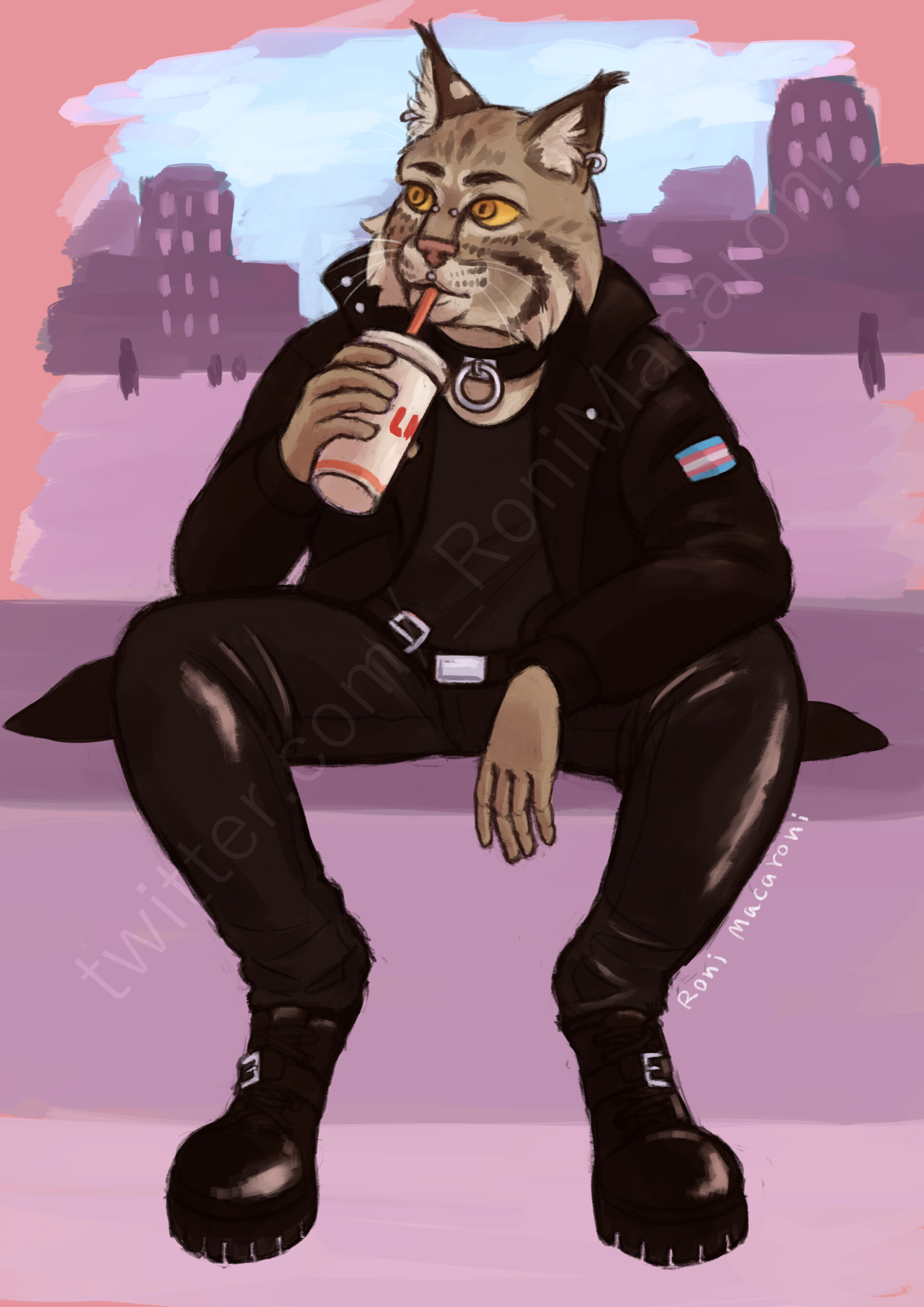 ArtStation - Bobcat goth boy