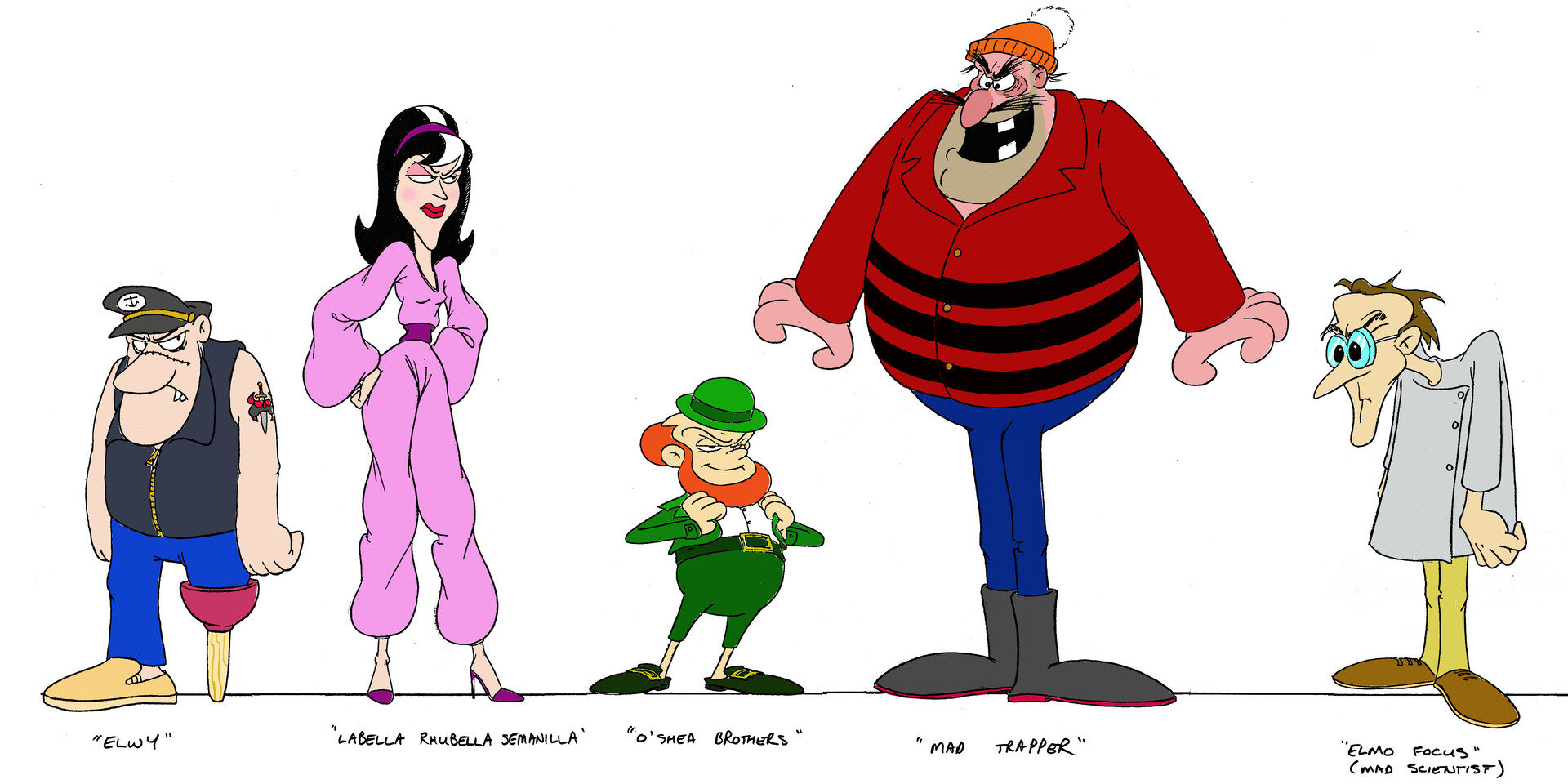 Brian Lemay - Inspector Gadget Character Designs