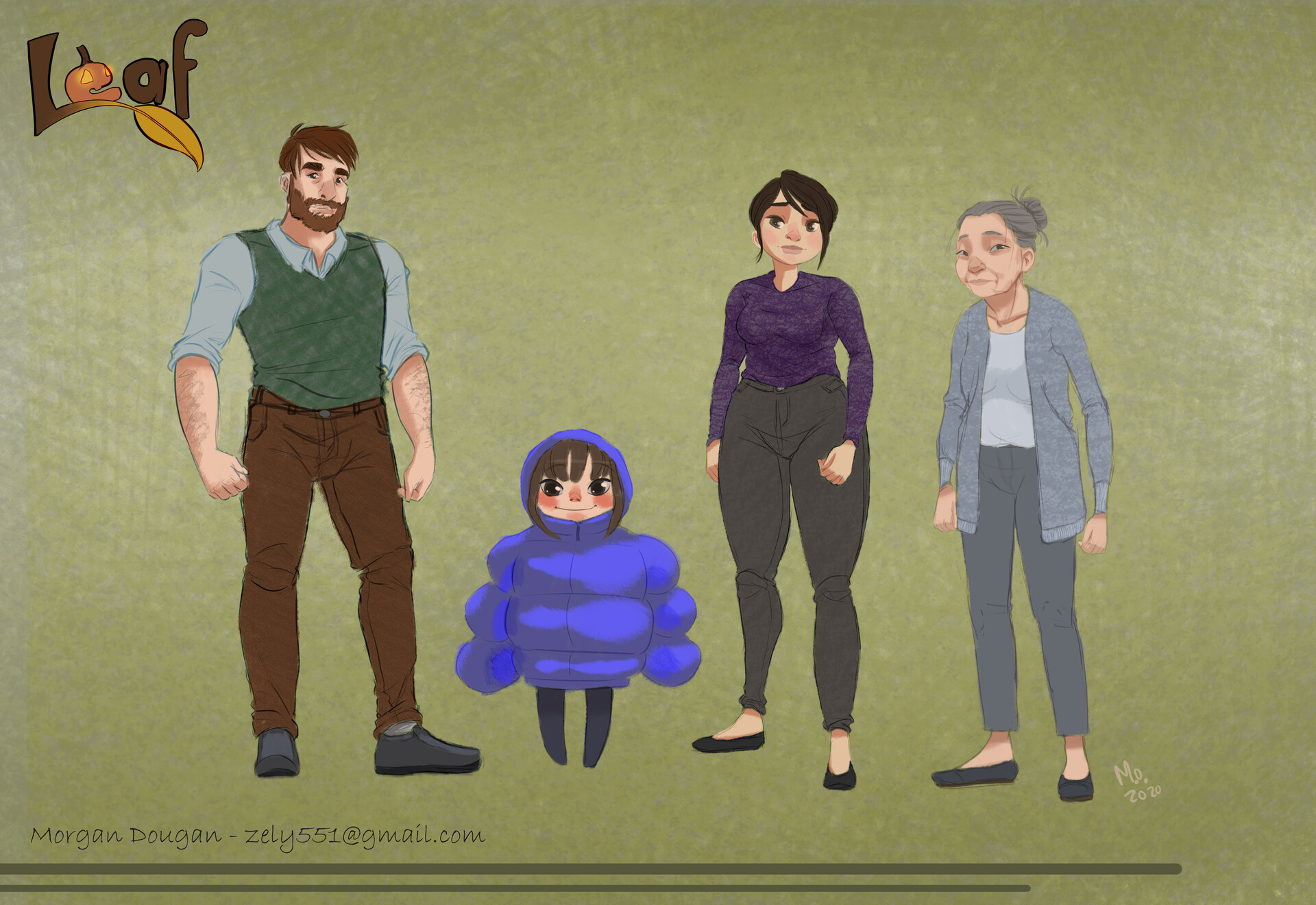 ArtStation - Character Line up for Leaf