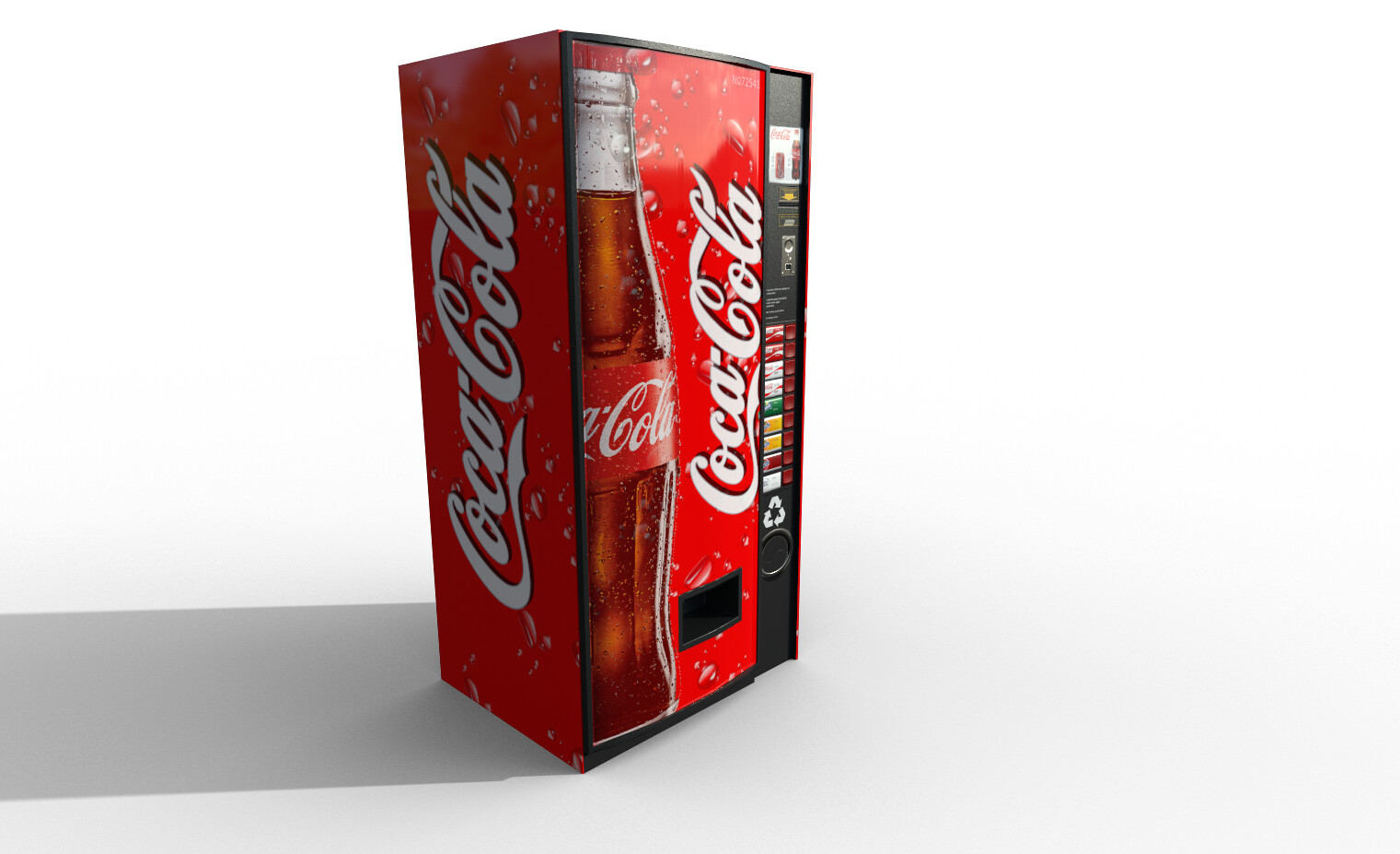ArtStation - Realistic Coca Cola vending machine render