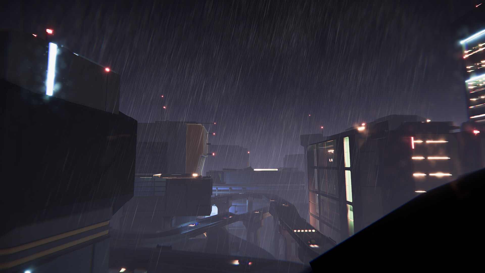 TRIPOLYGON - The Neon City modeled in Unity