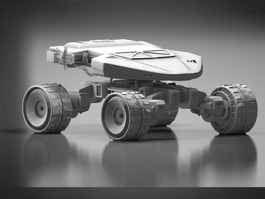 ArtStation - Moon Walking Rover