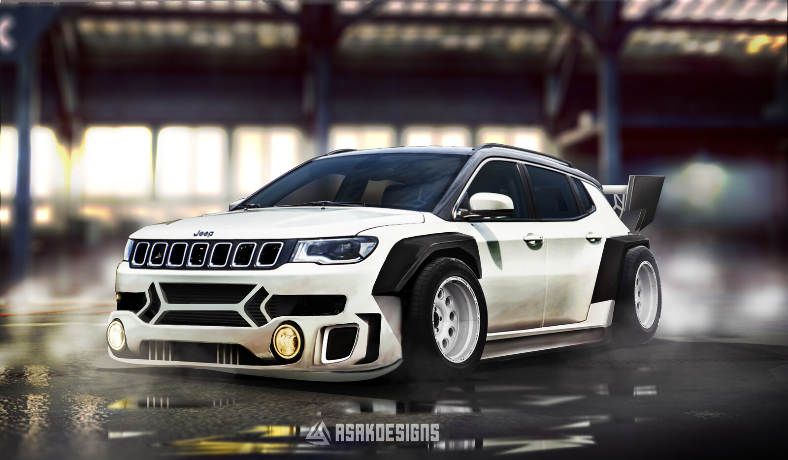 ASAK DESIGNS - JEEP COMPASS stanced artwork
