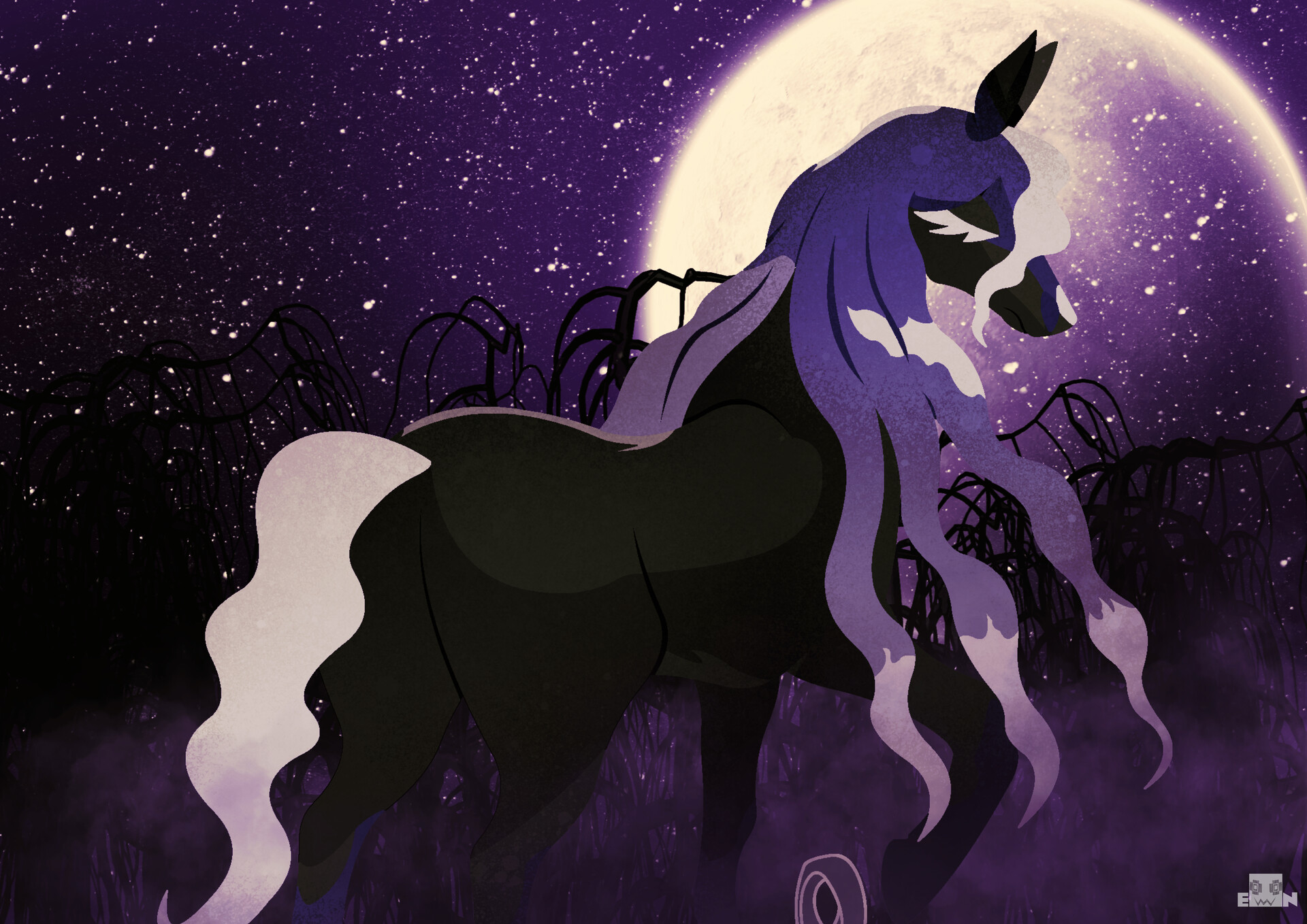 ArtStation - Spectrier - the shadow horse