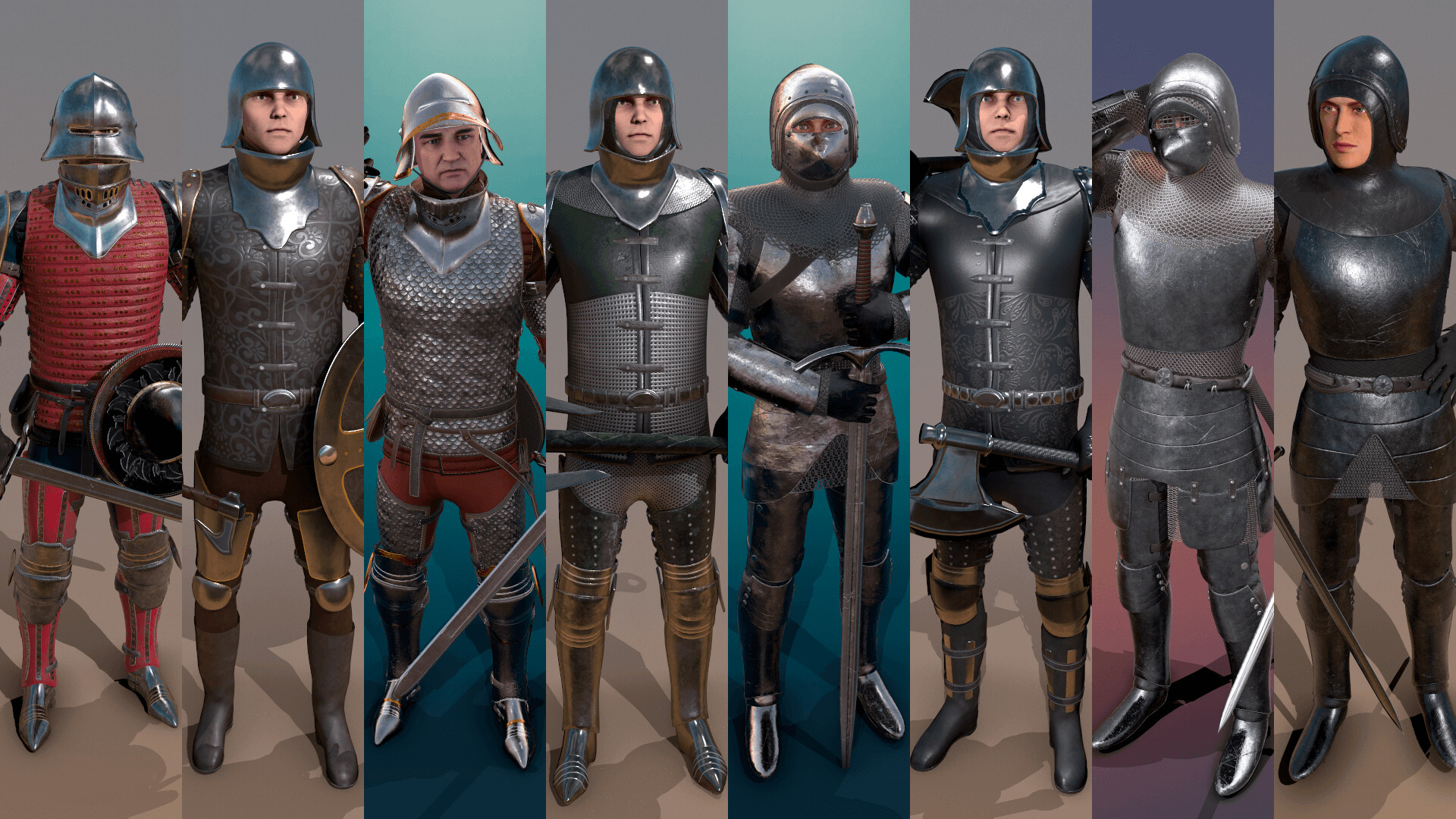 ArtStation - Medieval Knights Pack - 2