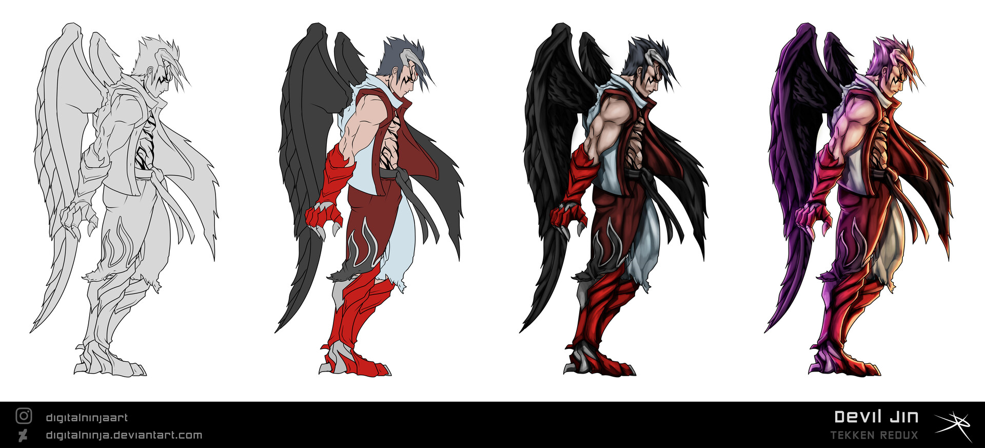 Tekken Devil Jin Drawing